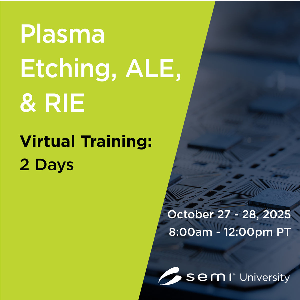 Plasma Etching, ALE & RIE US & EU 10/27/2025
